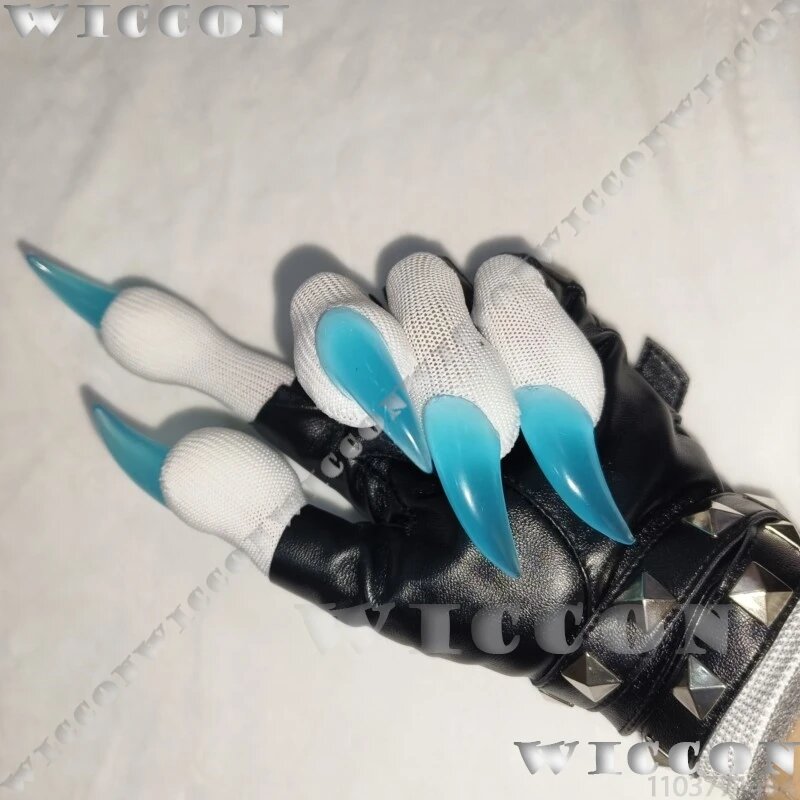 Fursuit Paws Kig Меховые перчатки Кигуруми Косплей Плюшевые перчатки и ручная одежда Перчатки Многоцветный пушистый костюм с когтями Подарок Женщины Cos Индивидуальные