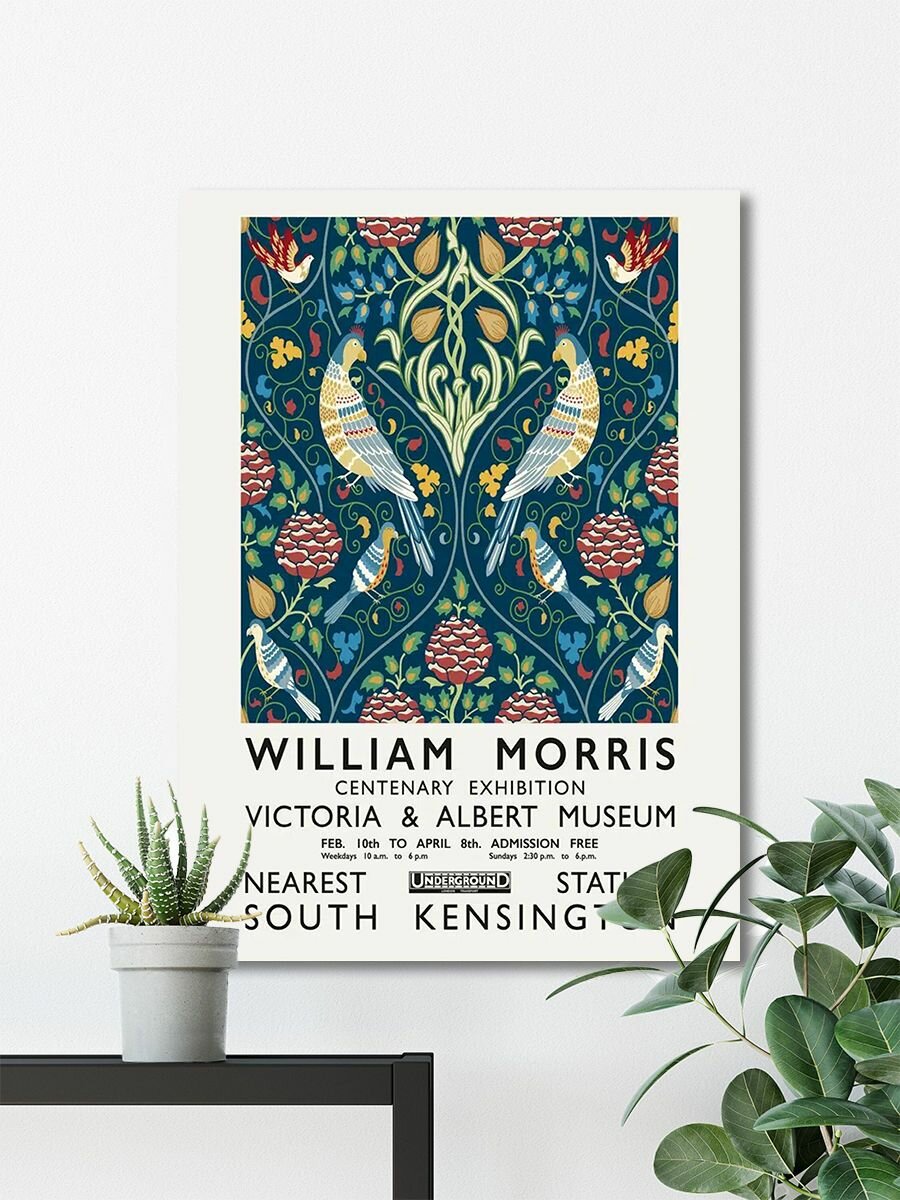 Вильям Моррис/ Репродукция картины на холсте, WILLIAM MORRIS, 30х40 см.