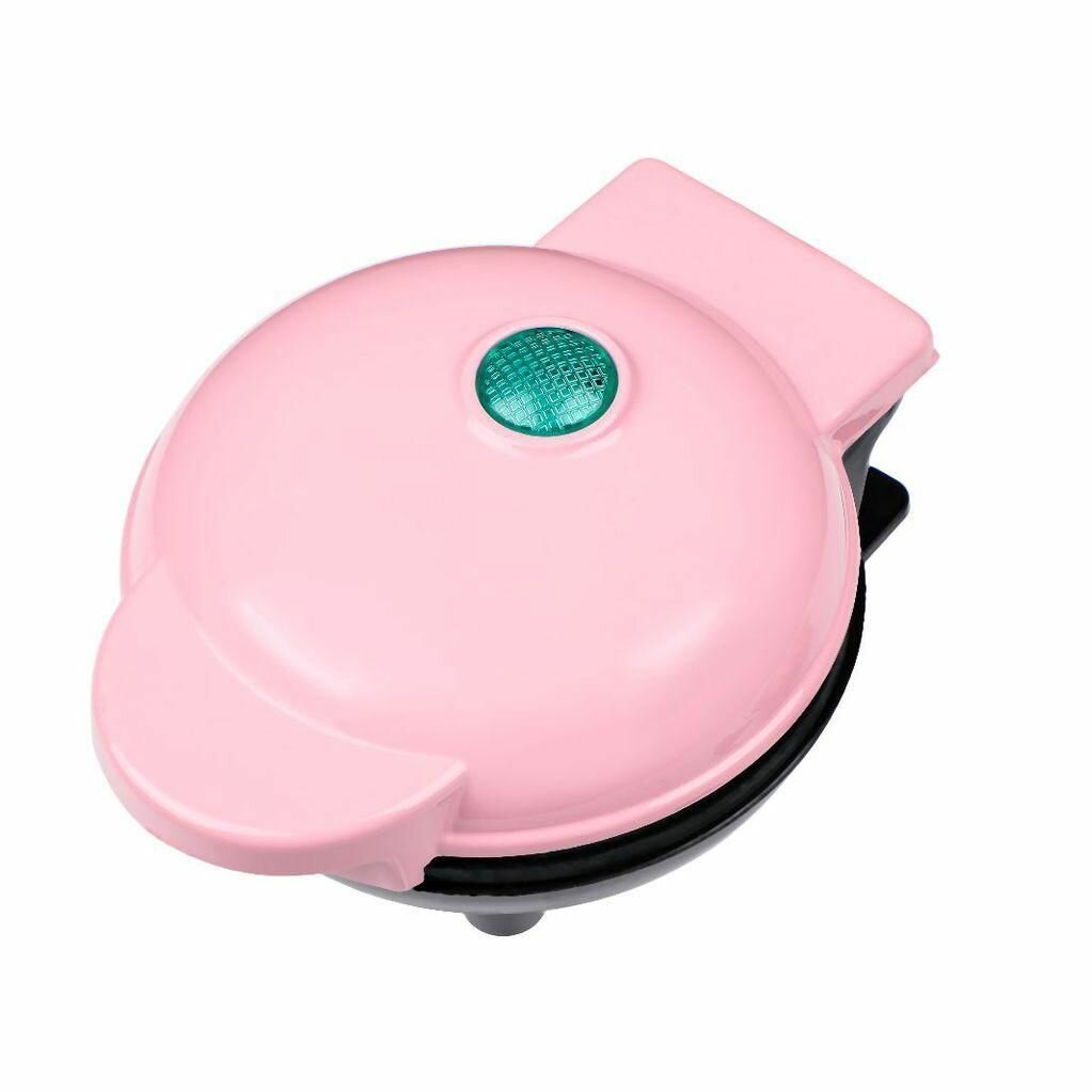 Вафельница, мини, электрический, с антипригарным покрытием, красный