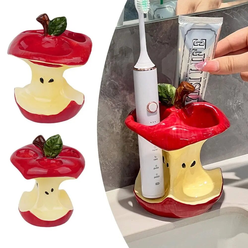 Новый керамический держатель для зубных щеток, 4 отверстия, простая в использовании стойка для хранения зубных щеток, стеллаж для хранения кистей для макияжа, аксессуары для ванной комнаты, 4 Holes