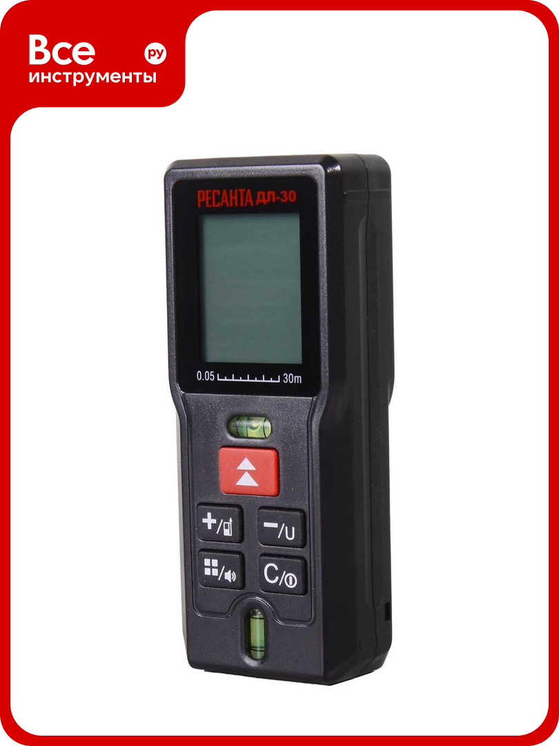 Дальномер Ресанта ДЛ-30 61/10/519, 30 м, для переноски