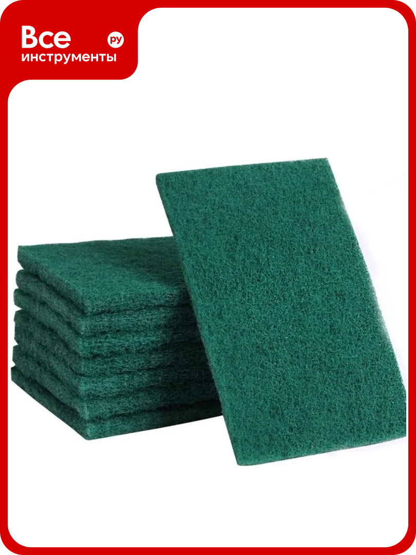 Шлифовальный войлок, Vitatools скотч - брайт, 1 штука. 230_150мм Зеленый SB-230*150-green, ремонта кузова автомобиля