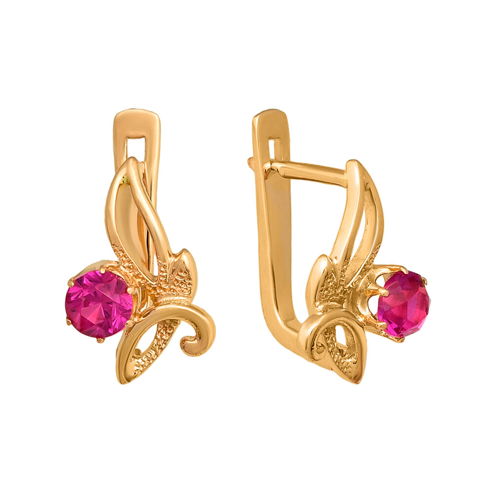 серьги из золота