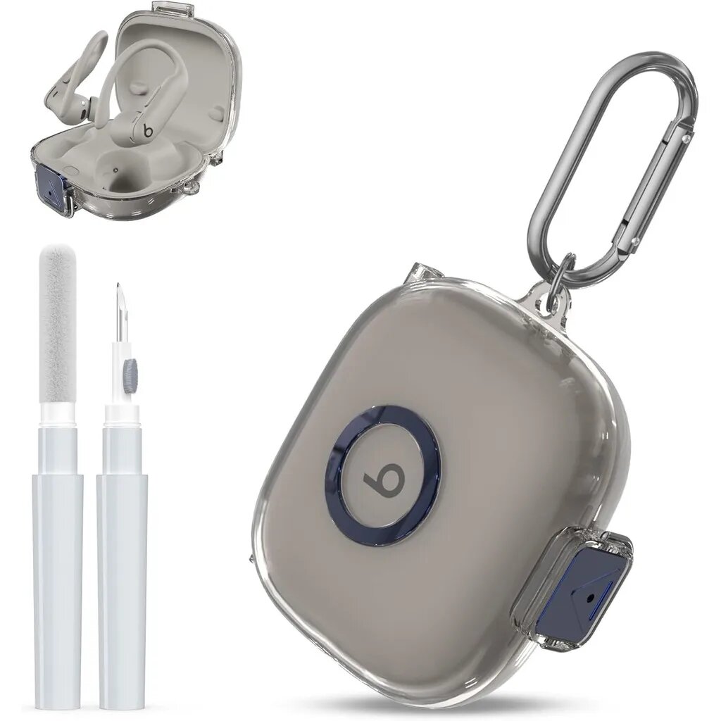 Прозрачный чехол для Beats Powerbeats Pro 2 Clear Grey