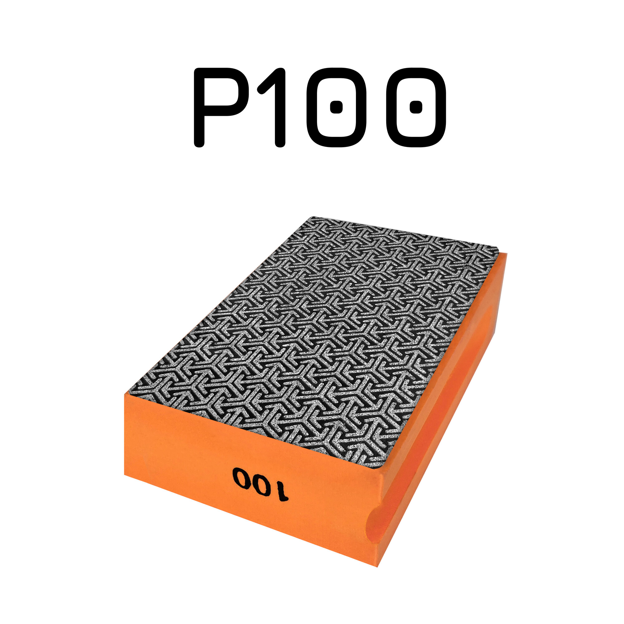 Губка шлифовальная VertexTools P100, для стекла, керамогранита, 90х55 мм