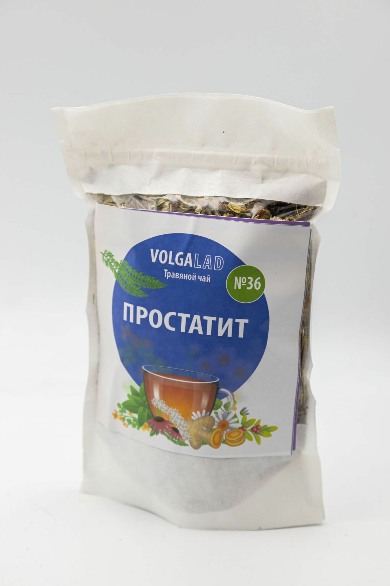 Травяной чай ВолгаЛадь-36 сбор для нормализации деятельности половых желез, 50 г
