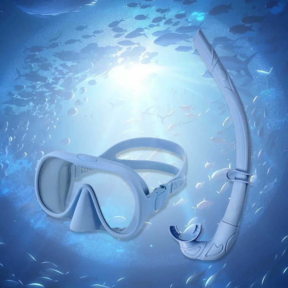 Маска для дайвинга и сноркелин набор для дайвинга трубки для снорклинга, регулируемые для плавания.