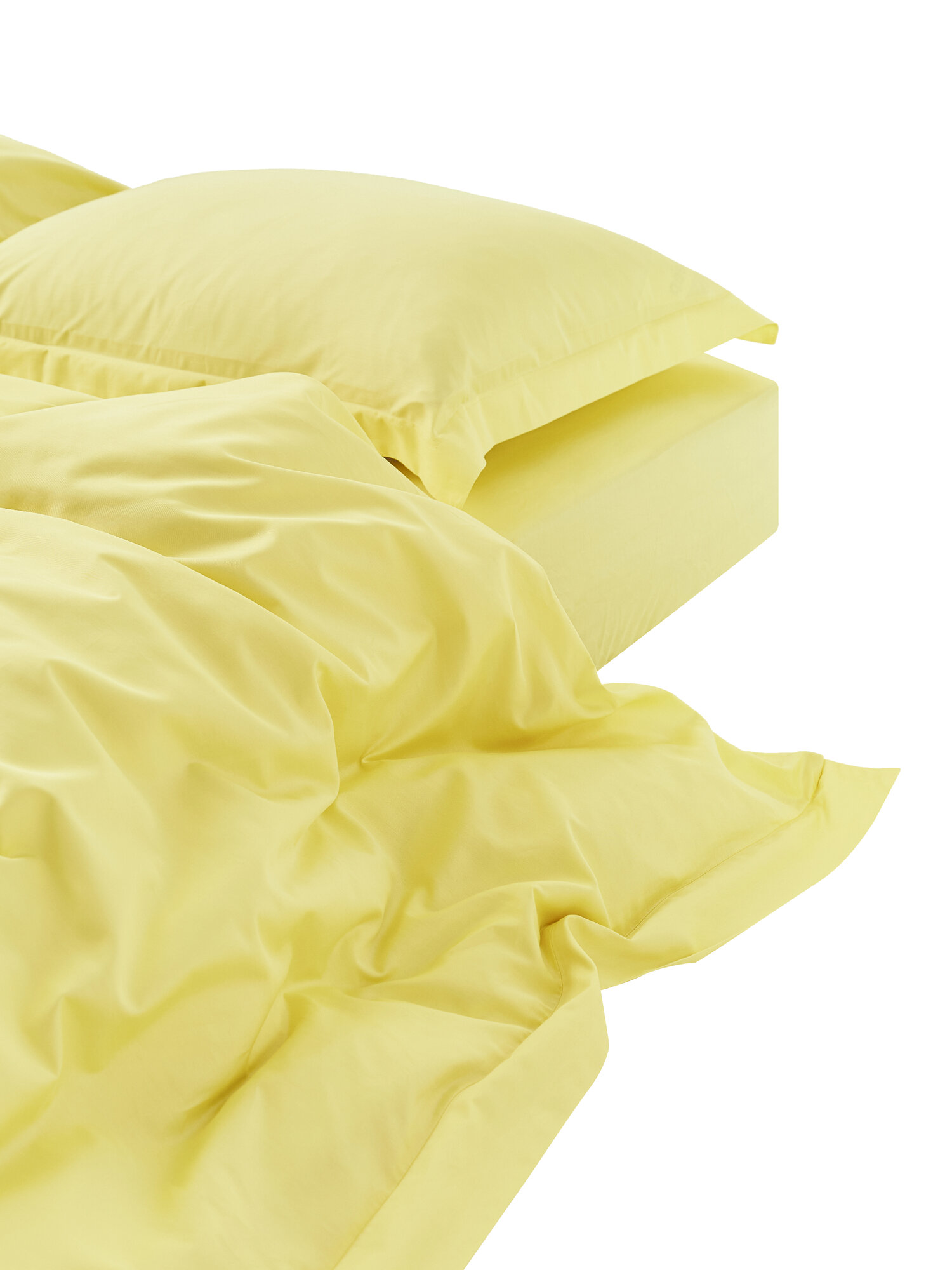 Простыня MORФEUS (морфеус) - Pastel Yellow (желтый) - 240x260 (без резинки) - сатин