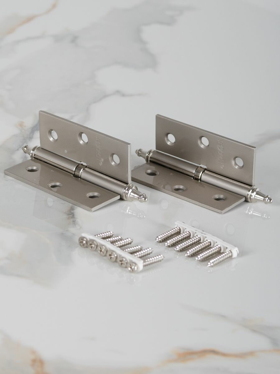 Петля дверная разъемная левая Pobedit 8132101 (75x63x2,5 мм) 2 шт.