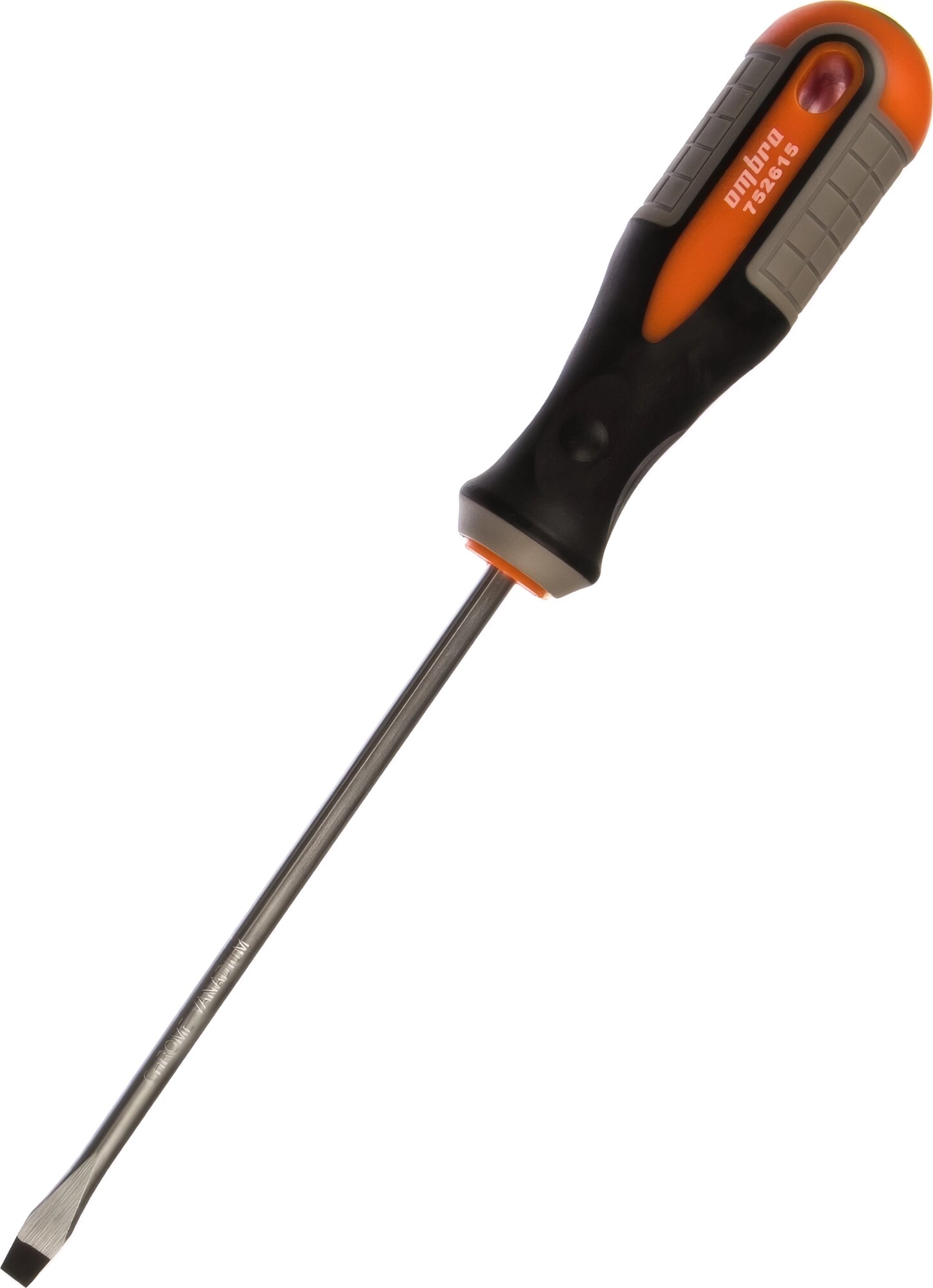 Отвертка стрежневая шлицевая ROUND GRIP, SL6x150 мм Ombra 752615