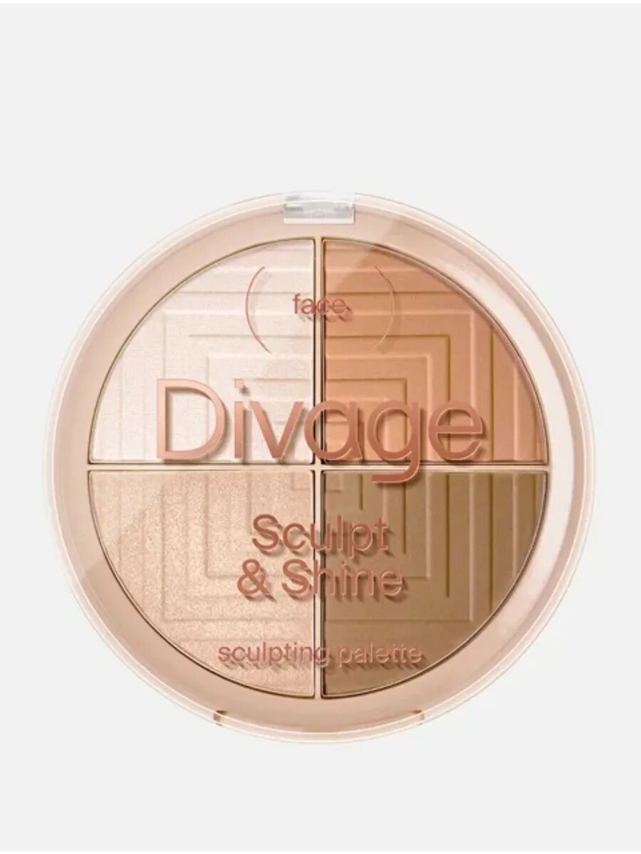 Палетка для лица DIVAGE sculpt&shine