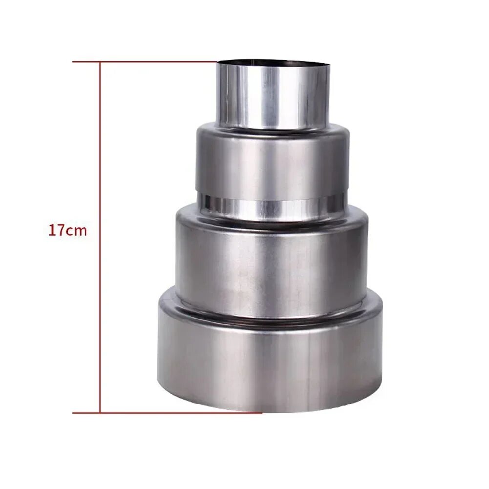 Редукционный адаптер дымохода из нержавеющей стали 120mm60mm
