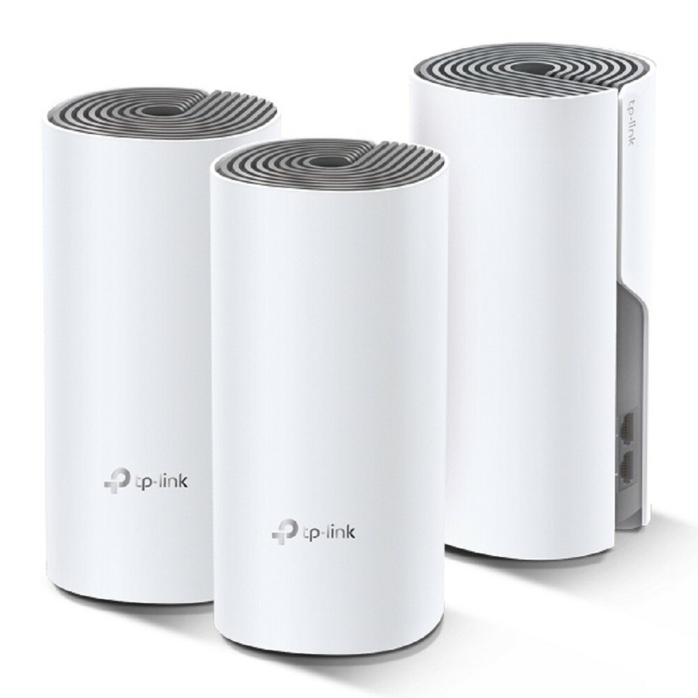 Mesh-Система TP-Link Deco E4(3-pack), AC1200, двухдиапазонная, 2xRJ45 100Мбит/с (комплект из 3шт)