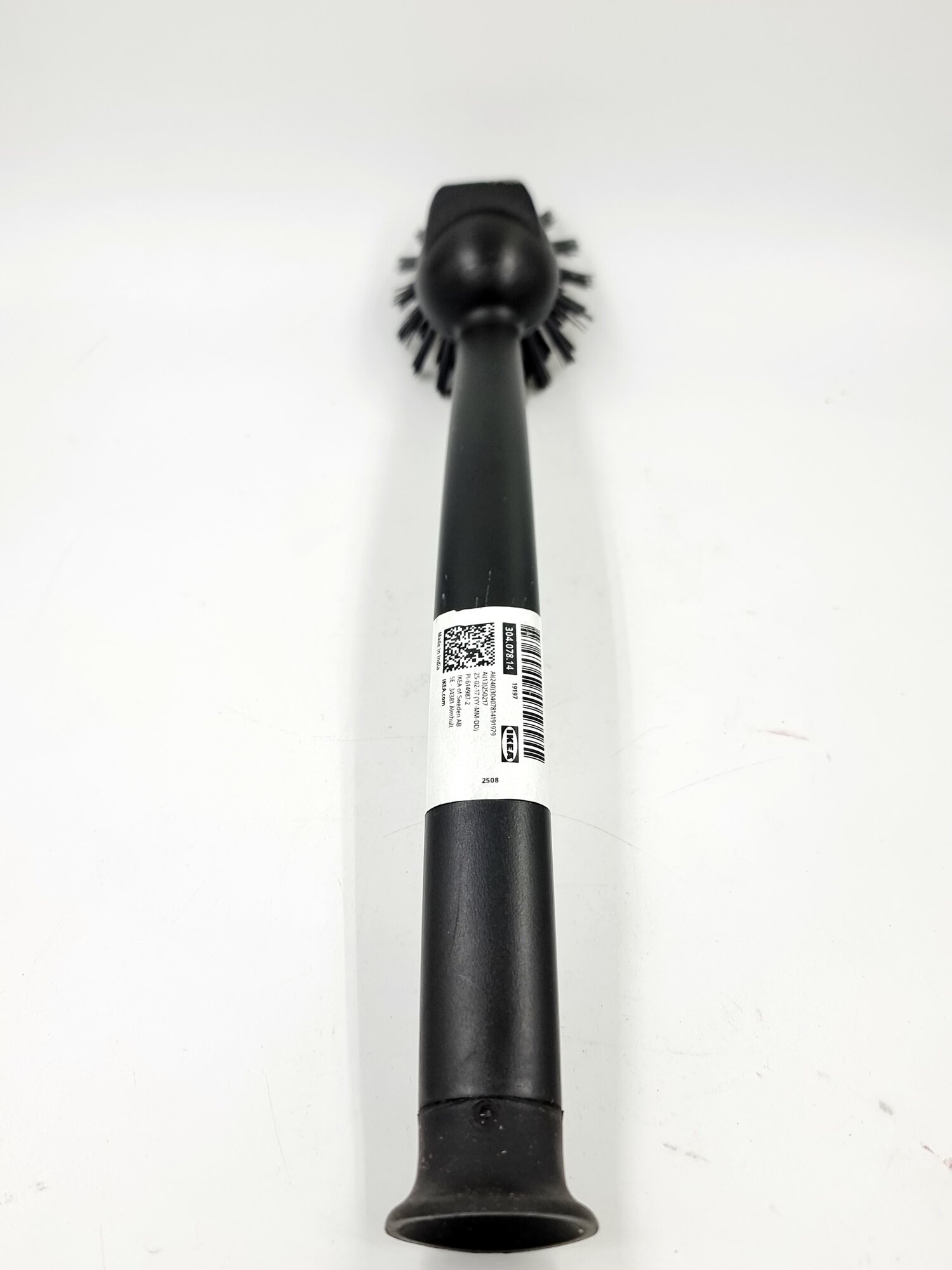 IKEA Щетка для посуды RINNIG на присоске со скребком темно-серая