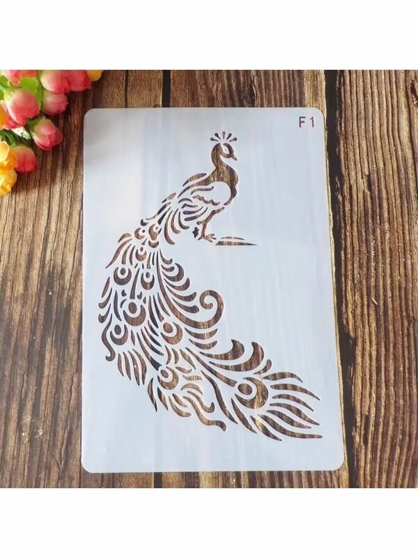 Прозрачный молочно-белый шаблон-линейка для рисования животных и растений, пластиковая трафаретная доска 260x178 мм, универсальный художественный инструмент для скетчинга и творчества