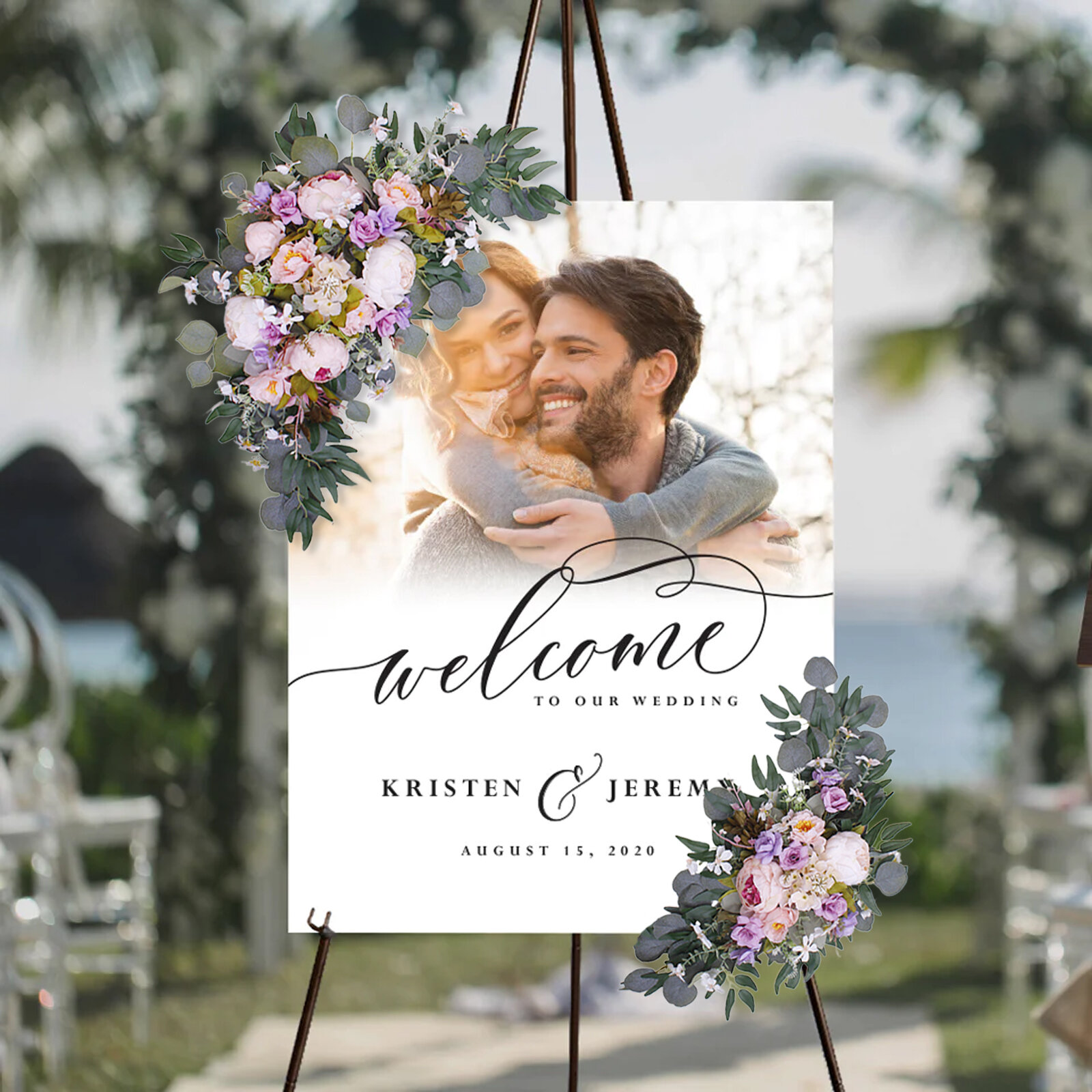 Искусственные свадебные арки с цветами Поддельные искусственные арки с цветами Украшение