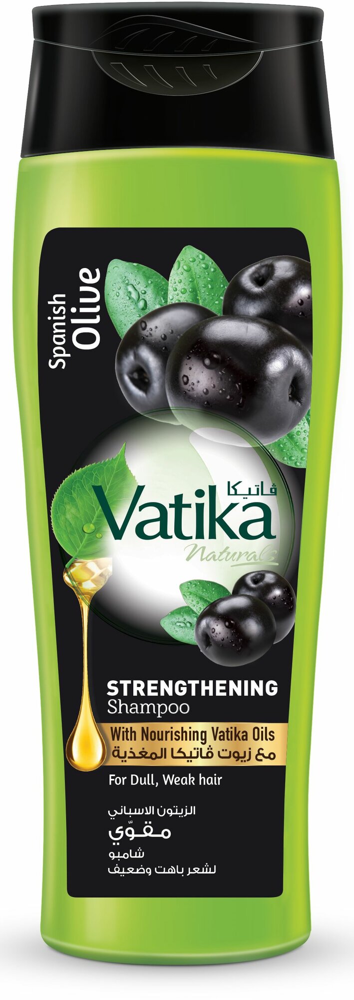 Dabur VATIKA Шампунь для волос испанская олива (Olive) / Дабур Ватика 400 мл