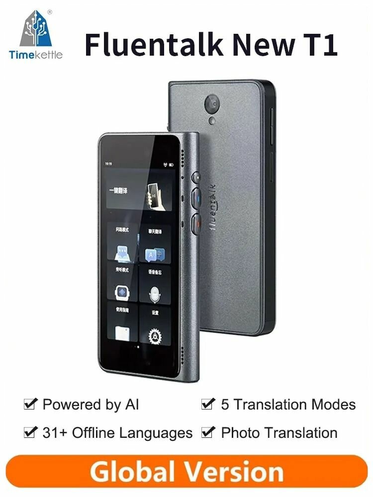 Timekettle NEW T1 AI Language Translator Поддерживает перевод фотографий на 40 языков в режиме реального времени