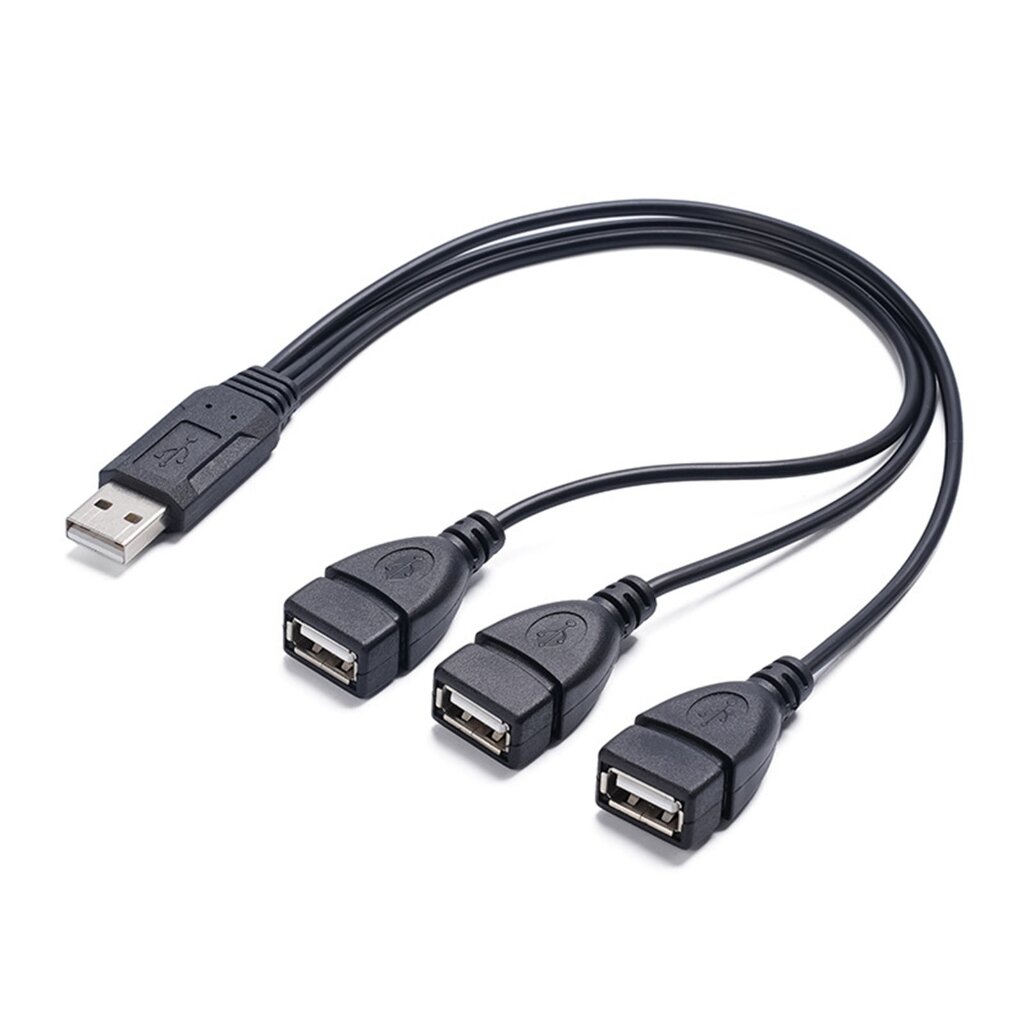 USB Splitter Cable 1 мужчина до 3 женских удлинительных концентраторов для компьютерного телевизионного зарядного устройства мыши для мыши