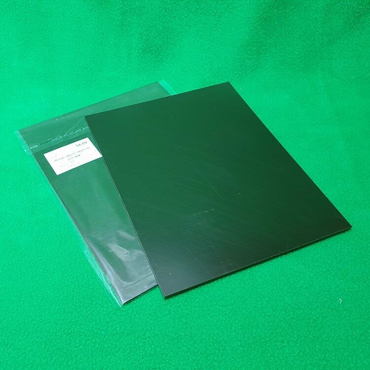 5610 Полистирол листовой черный 2 мм, 1 лист 185х250 мм, СВ модель