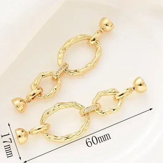 Ювелирные аксессуары «сделай сам», соединительная застежка, 18-каратное позолоченное серебро, цирконий, двойная петля, застежка, ожерелье, принадлежности для изготовления браслетов