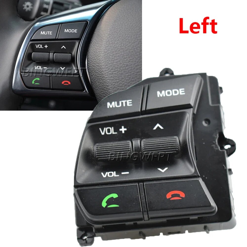 Кнопка управления рулевым колесом, переключатель круиз-контроля для Hyundai Sonata LF 1.6T 2016 2017 2018 Left
