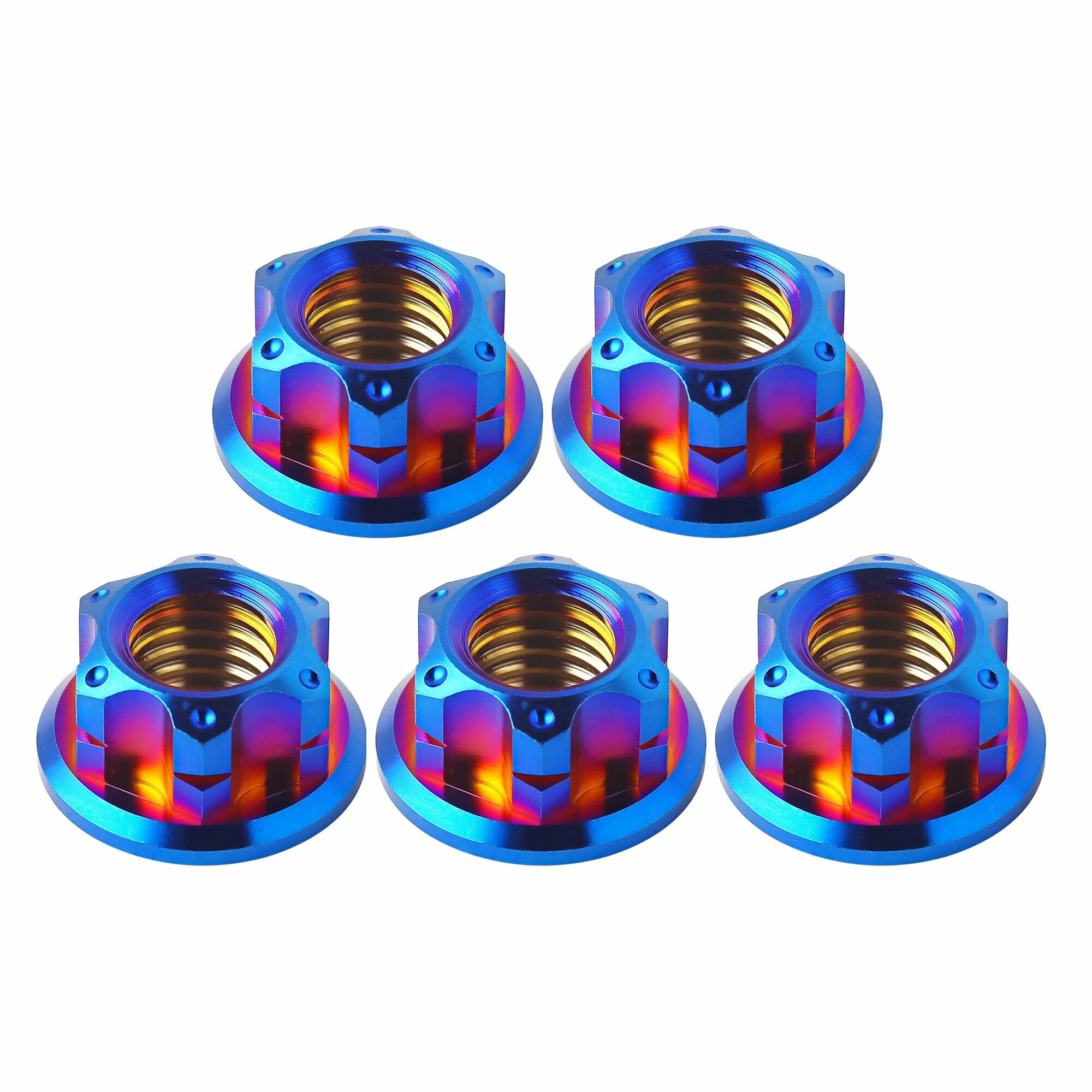 XMSJ Титановые фланцевые гайки M6 M8 M10 M12 для велосипеда 5 шт