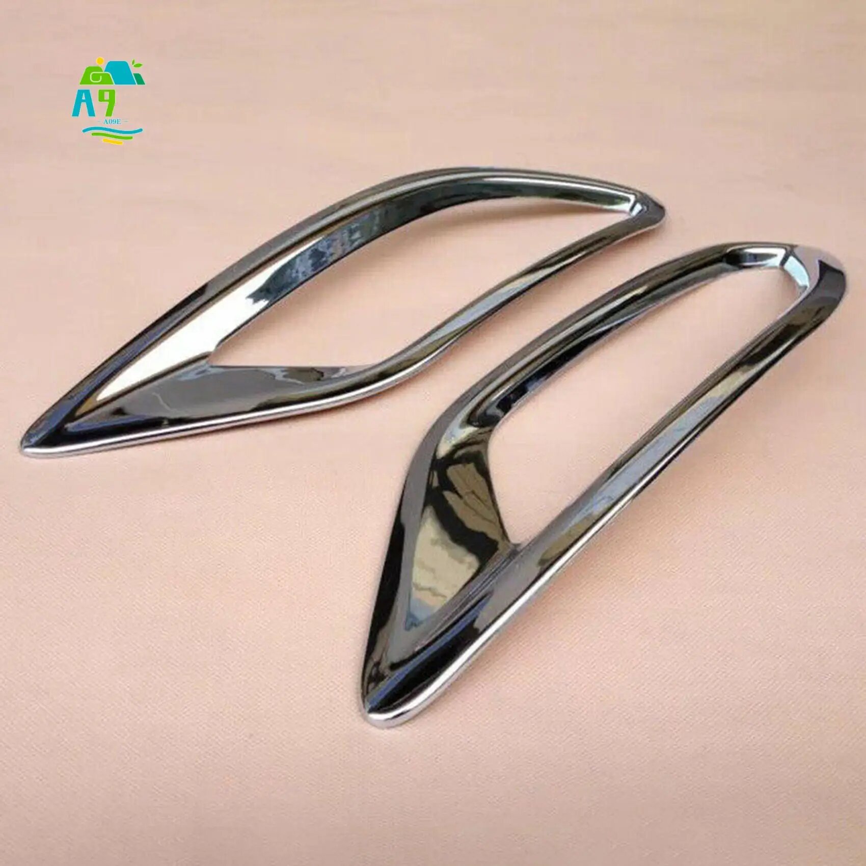 A09E-Хромированный задний бампер, противотуманная фара, накладка на молдинг, лампа, украшение для HONDA VEZEL HRV HR-V 2014-2019