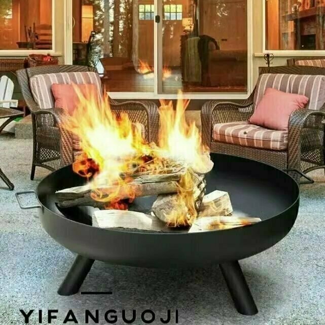 Костровая яма костер Металл 58 см Подходит для садов и терраса