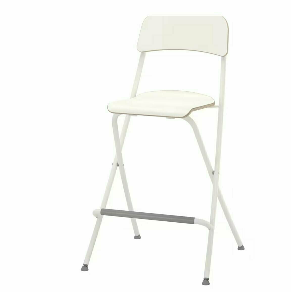 Барный стул складной IKEA FRANKLIN, икеа франклин, белый, 63 см-LI