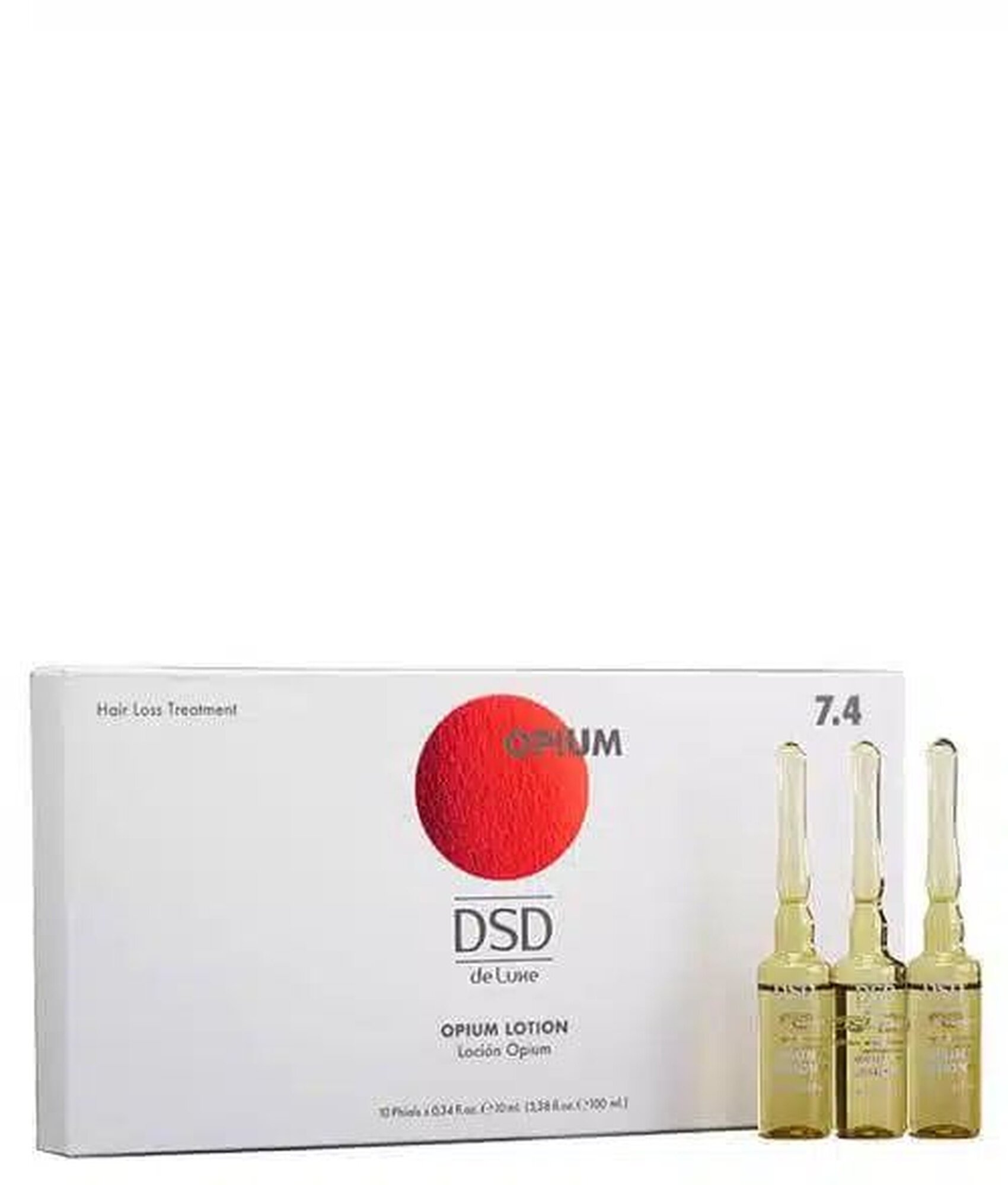 DSD de Luxe Восстанавливающий лосьон 7.3 Opium против выпадения волос, в ампулах, 10 мл x 10 шт