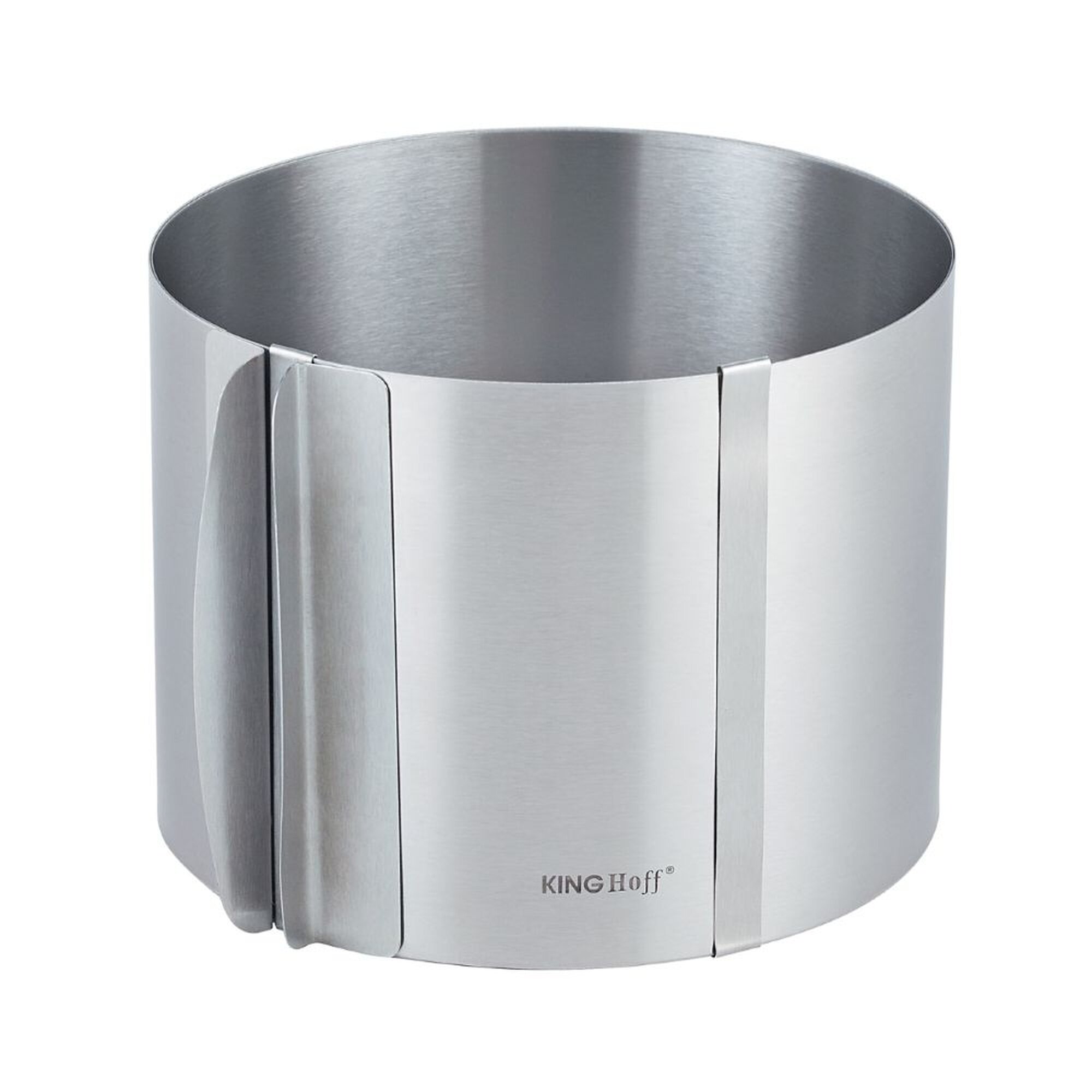 Кольцо Kinghoff КН-1792, для торта, нержавеющая сталь, регулируемое, серебристое