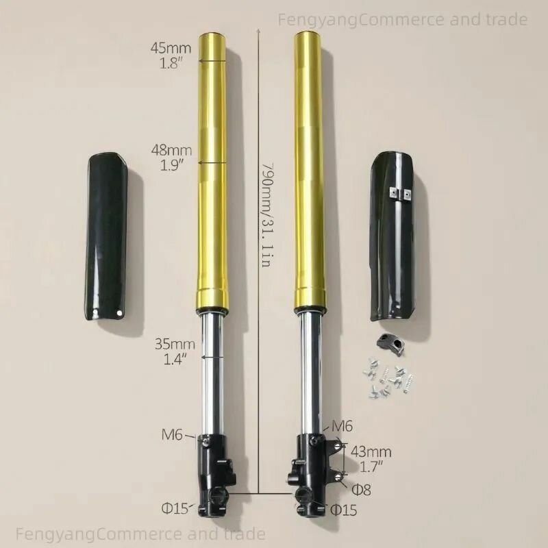 Передняя вилка 790 мм 45/48 мм подходит для питбайков 150cc200cc250