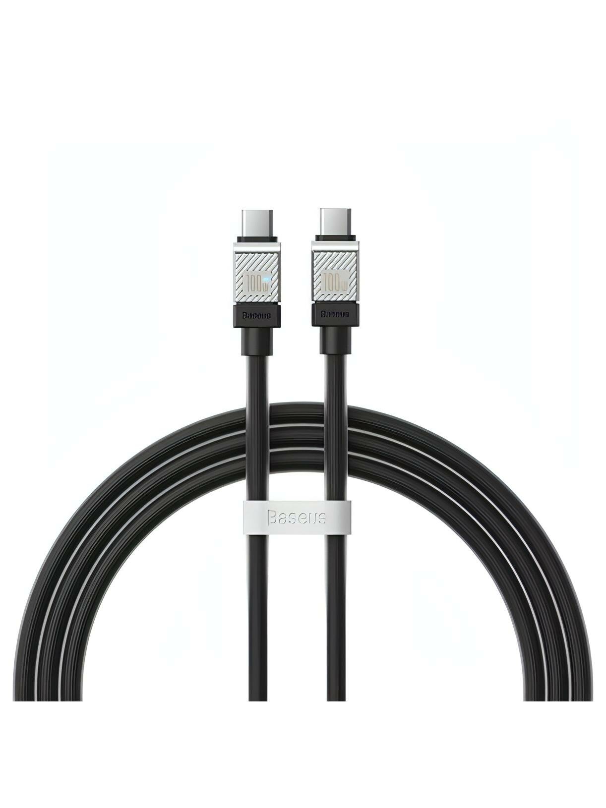Кабель Type-C - Type-C Baseus CoolPlay быстрая зарядка 100Вт 1 м черный
