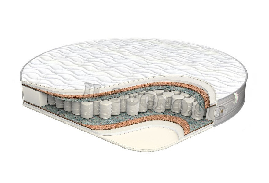 Матрас анатомический круглый Ливиа Ротондо 22см 520 пр./м. кв. 220х220