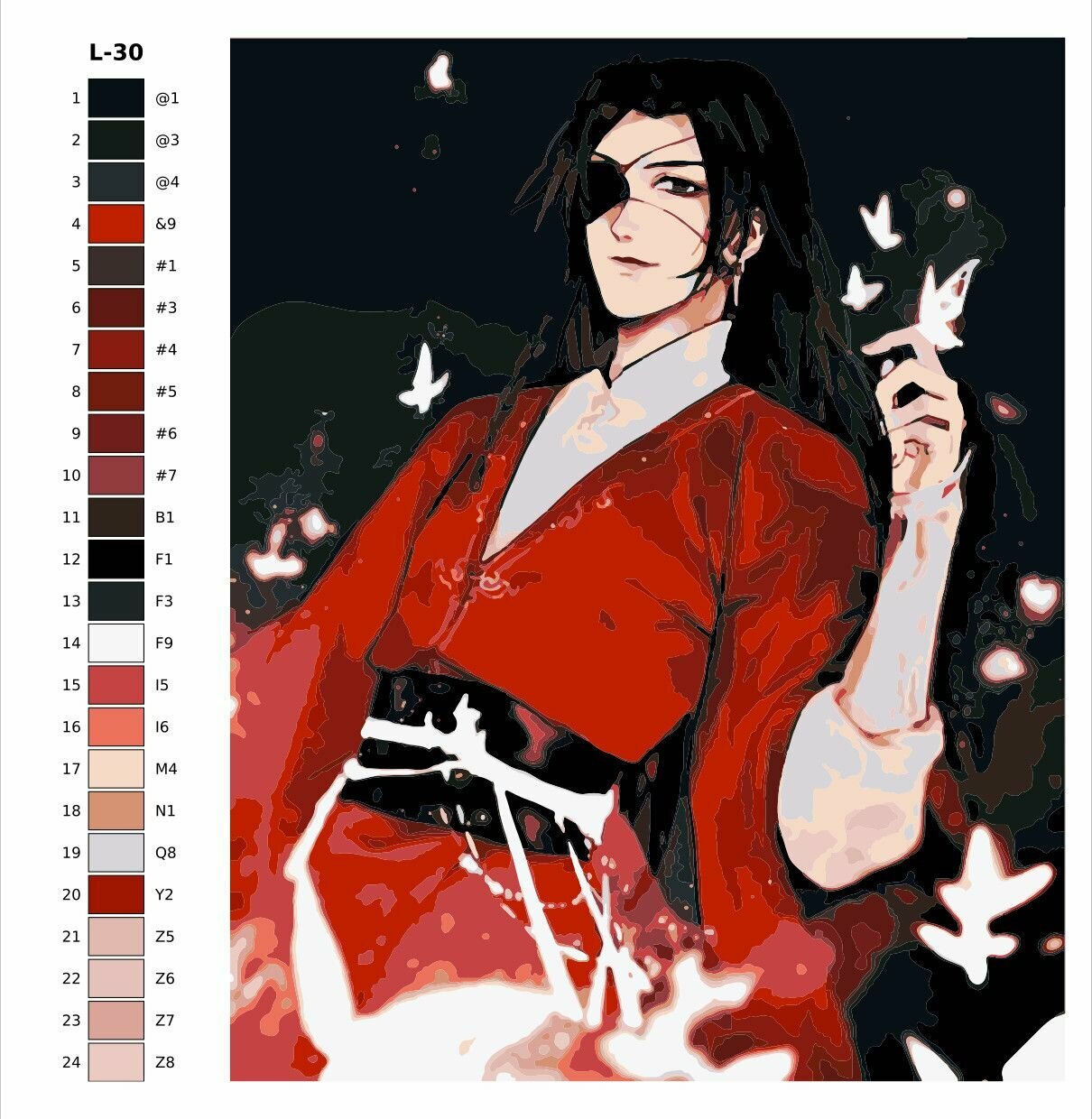 Картина по номерам L-30 "Аниме Благословение небожителей" 40x50 см