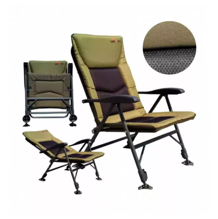 Стул туристический Camping, со спинкой, 150 кг, сталь, Оксфорд