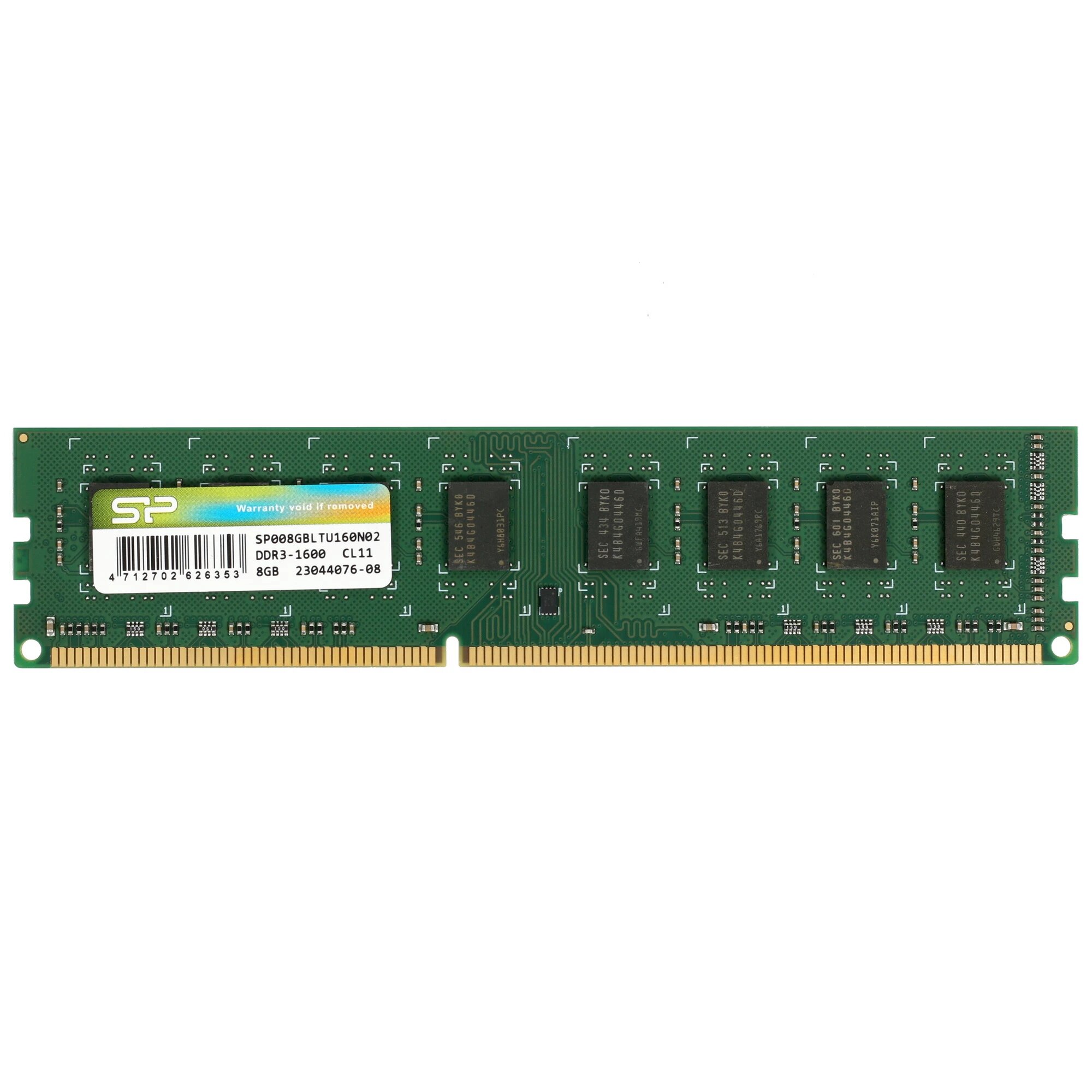 Оперативная память Silicon Power 8 ГБ DDR3 1600 МГц DIMM SP008GBLTU160N02