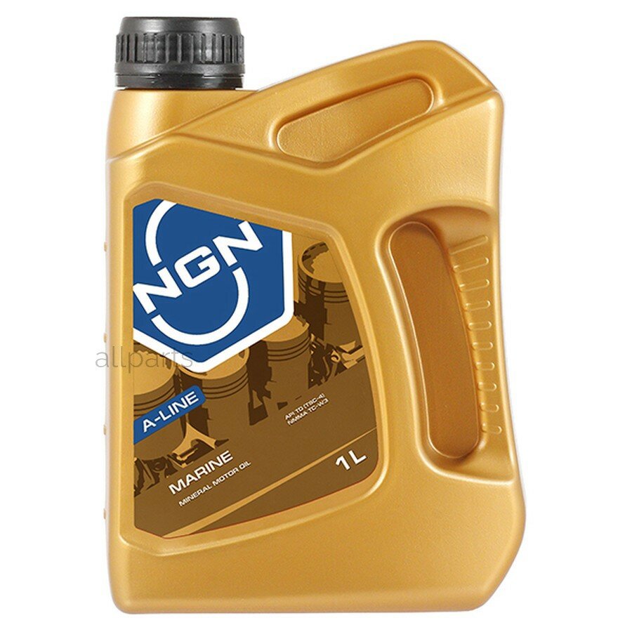 NGN V272085636 Масло моторное для 2-х тактных двигателей A-LINE MARINE 1L