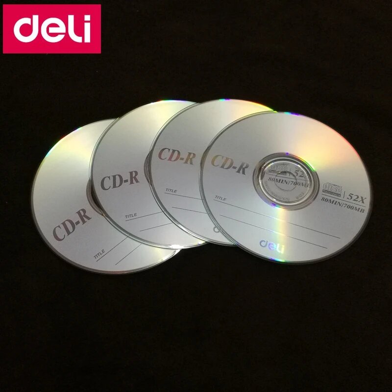 Deli 3725 CD-R диски черные 700 МБ 4PCS