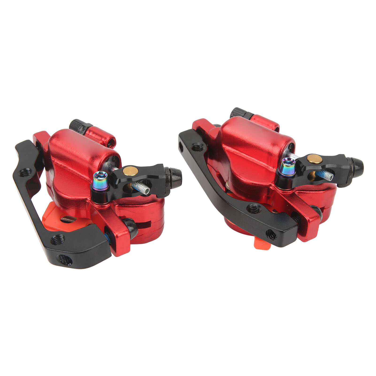 Велосипедные тормоза Большие поршни 2-ходовые тормозные колодки Движение Легкий алюминиевый сплав Горный велосипед Гидравлические дисковые тормоза Красный