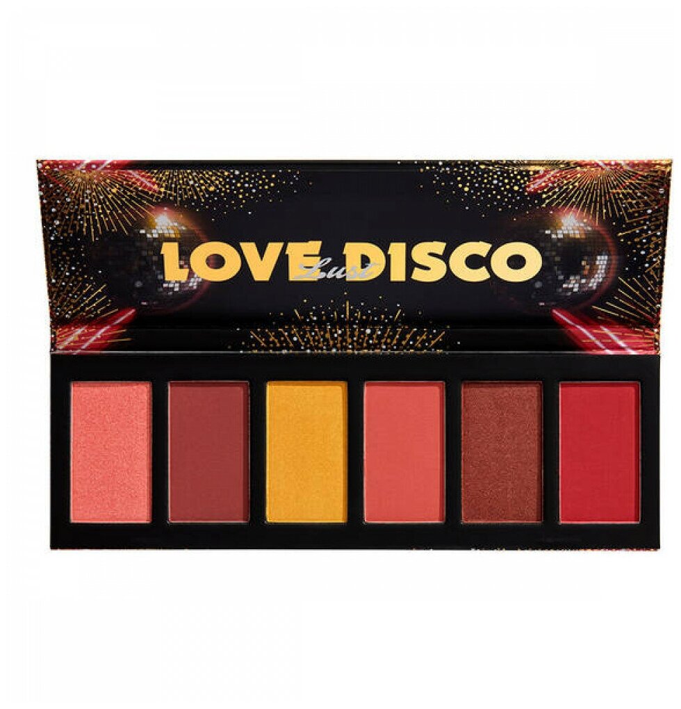 NYX professional makeup Палетка румян Love Lust Disco Sweet Cheeks Blush Palette, Love Lust Disco