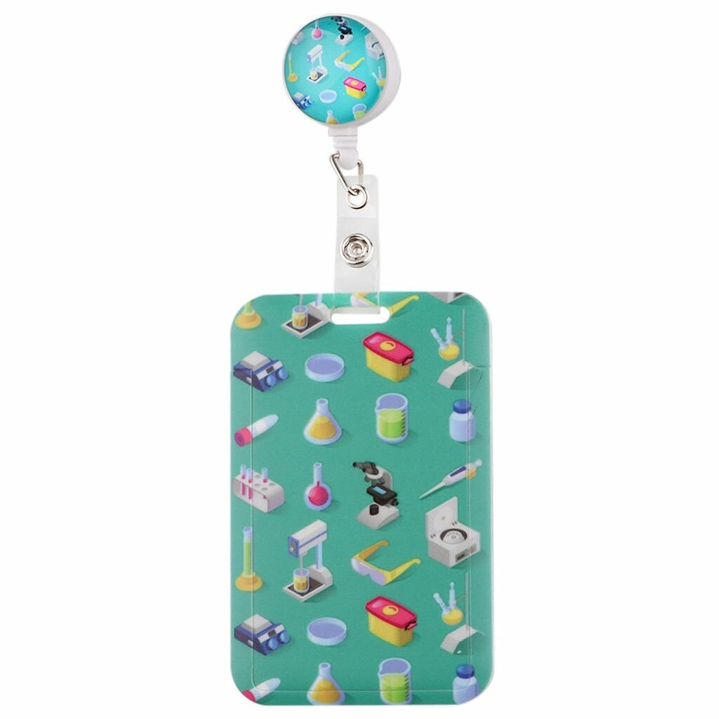 Выдвижной держатель бейджа, вращающаяся на 360 градусов катушка для карты медсестры, доктора, офисного работника, студента-учителя