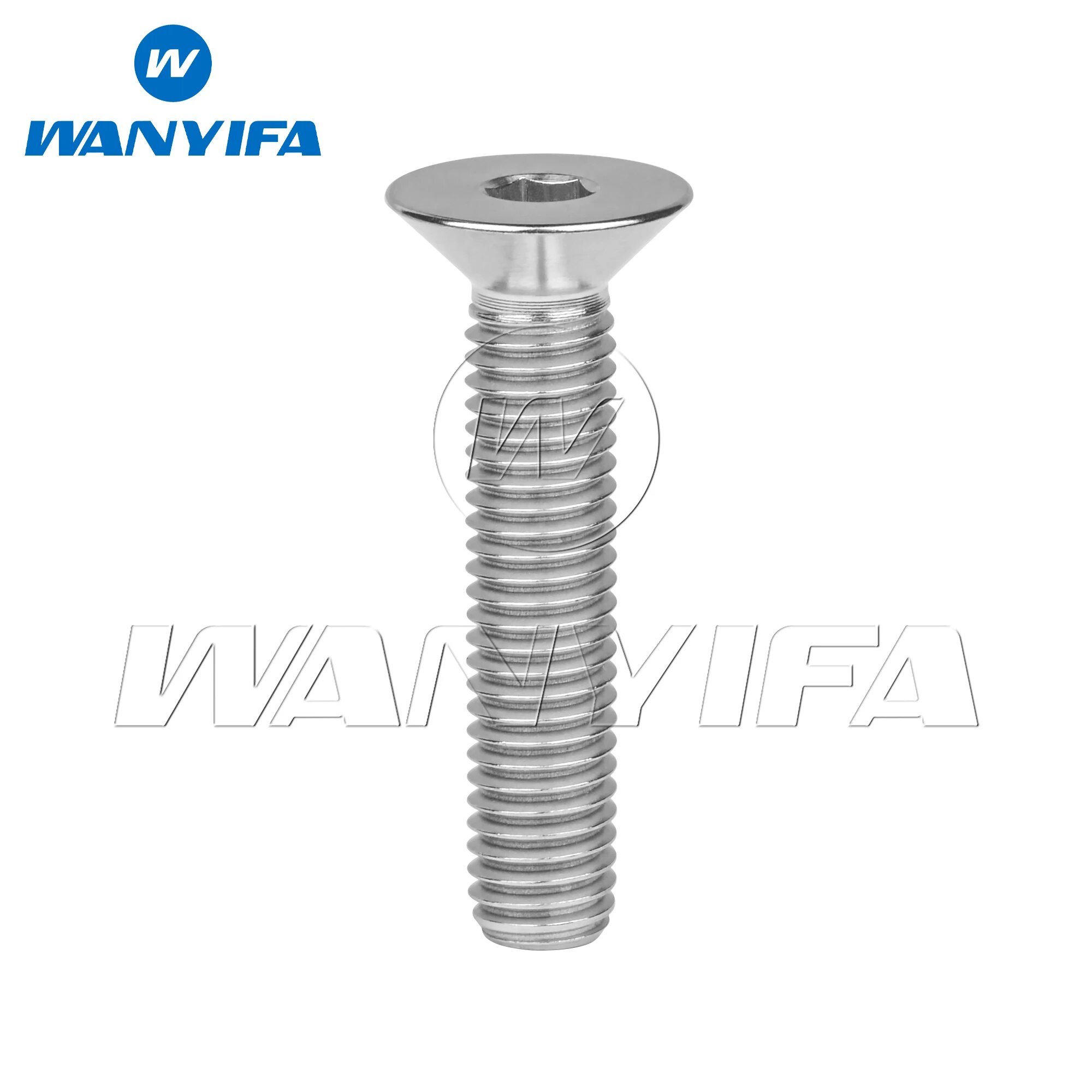 Титановый болт Wanyifa M6/M8x10 15, 20, 25, 30, 35, 40, 45, 50, 60, 65 мм DIN7991 Винт с потайной головкой и шестигранной головкой, крепеж из титанового сплава