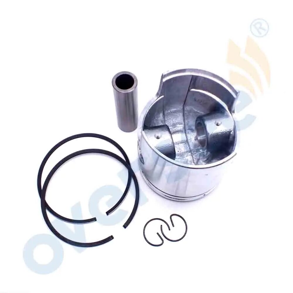 Комплект поршней 6F6-11631, стандартный, для подвесного мотора Yamaha 2T, 40 л. с, 40G, 40J, 78 мм, с зажимом и штифтом