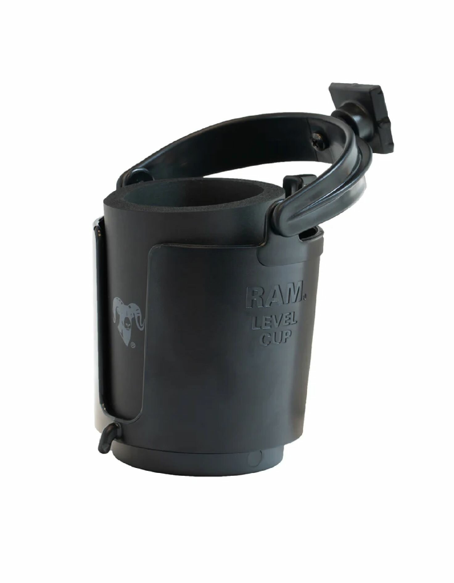 RAP-395W-132U - виброустойчивый подстаканник RAM Level Cup для рыболовного столика Stack-N-Stow