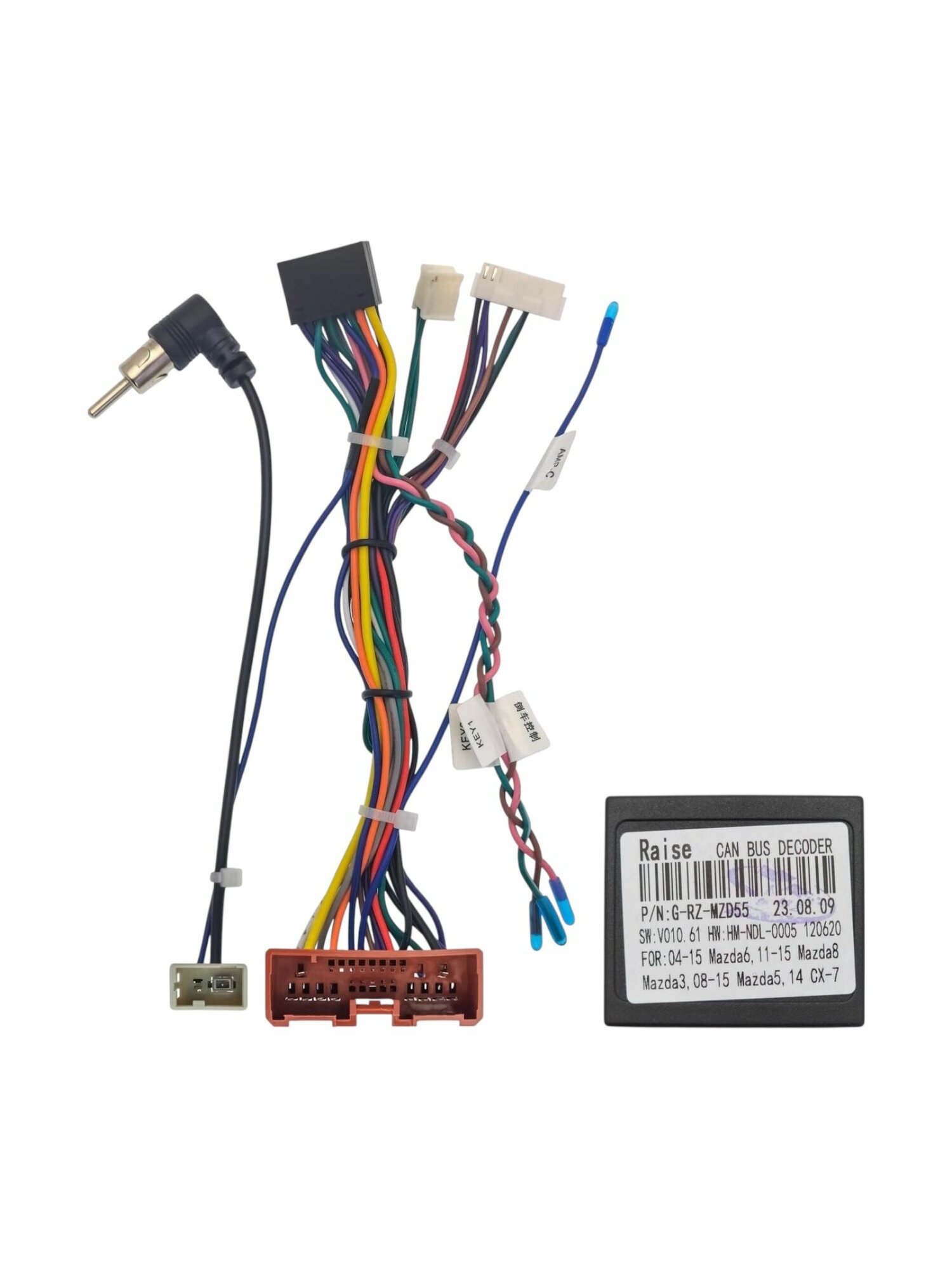 Разъем питания 16 pin для Android магнитол в Mazda 3 2003-2013, 6 2007-2012, CX-7 2006-2012 (AMP, BOSE, Canbus RZC)