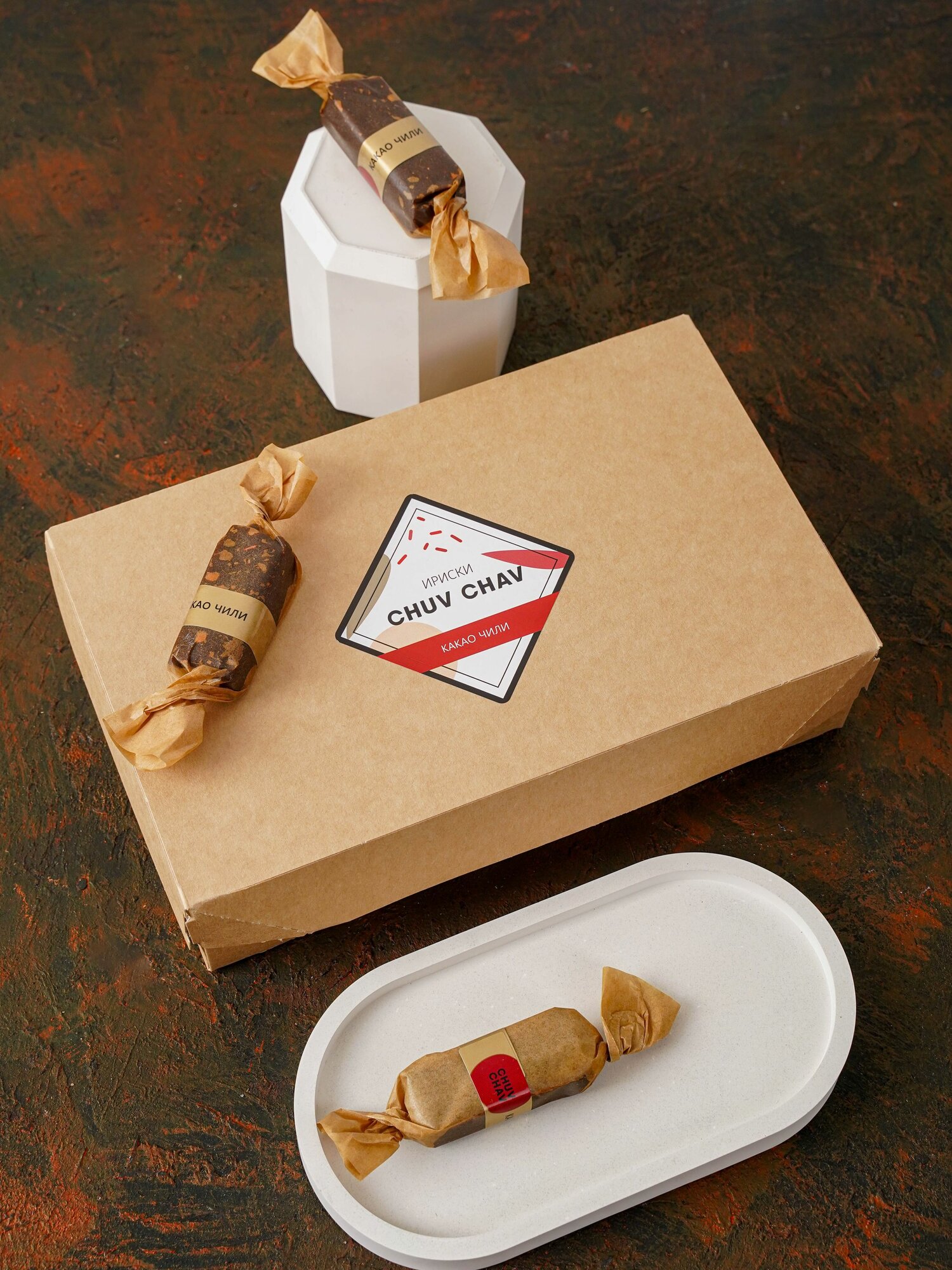 Ириски Чув-Чав какао чили, набор из 30 конфет