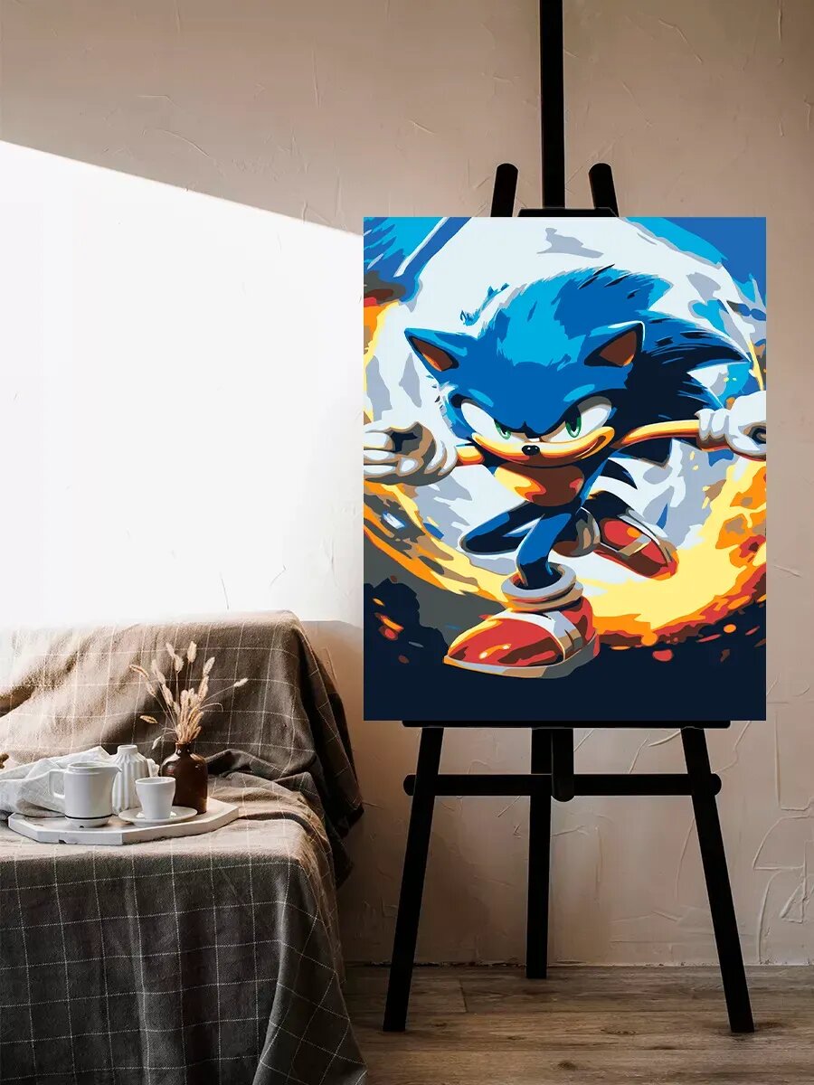 Картина по номерам Соник