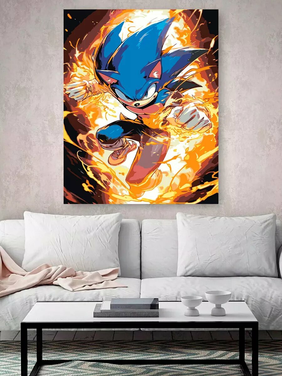 Картина по номерам Соник